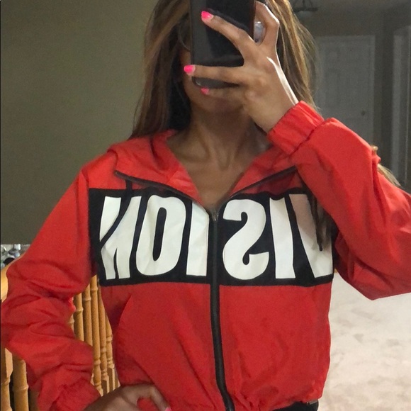 Jackets & Coats | Red Vision Windbreaker Jacket | Poshmark